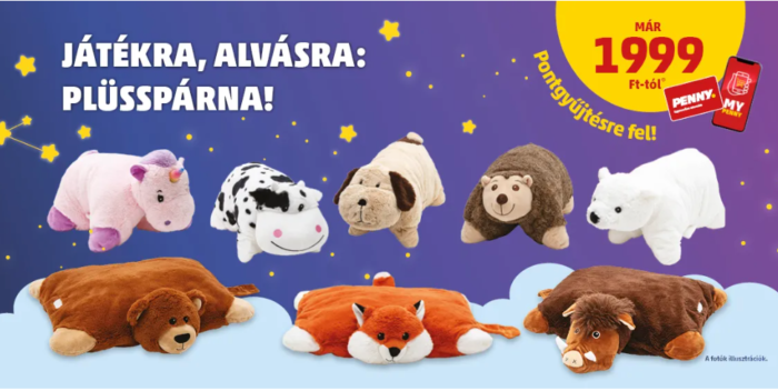 Penny Pontgyűjtés 2023 – Gyűjtsd a plüsspárnákat!