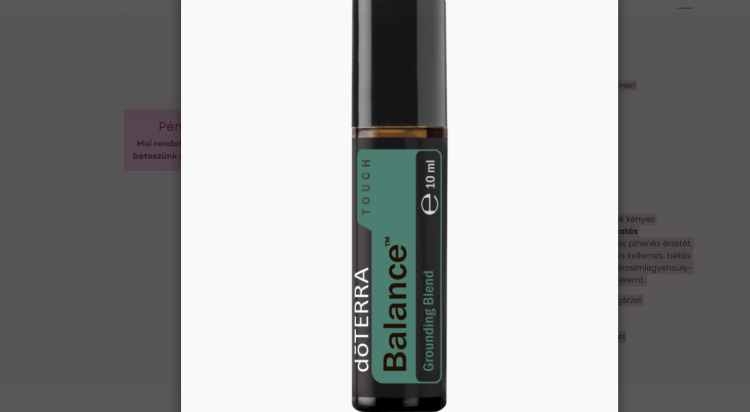 doTERRA Balance Touch Kiegyensúlyozó keverék olaj online rendelése, infok
